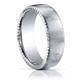 Flat Palladium Wedding Band by Benchmark - Palladium Ring with Coin Edge