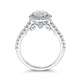 Carizza Hexagon Halo Engagement Ring