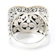 Samuel B Sterling Silver & 18k Gold Woven Heart Design Ring