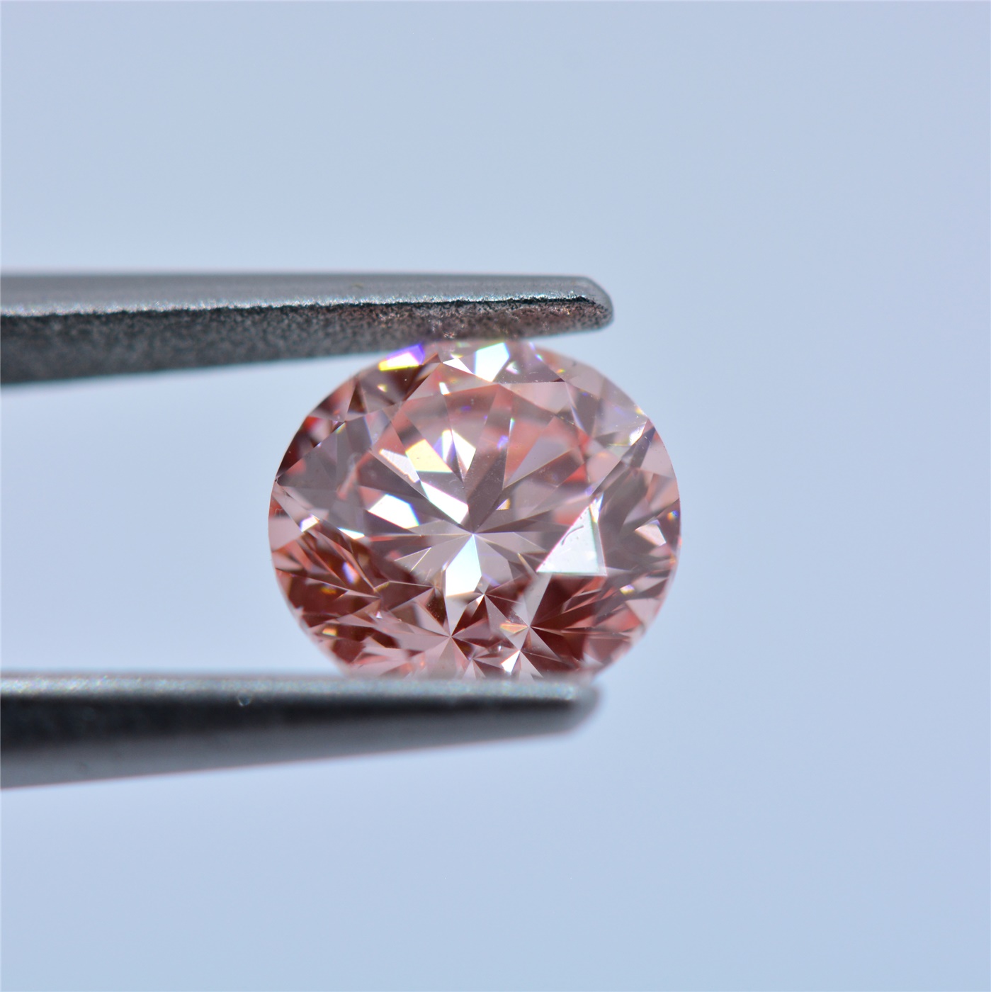 1.11ct Round Brilliant lab grown Fancy Pink Diamond, VVS2 clarity in ...