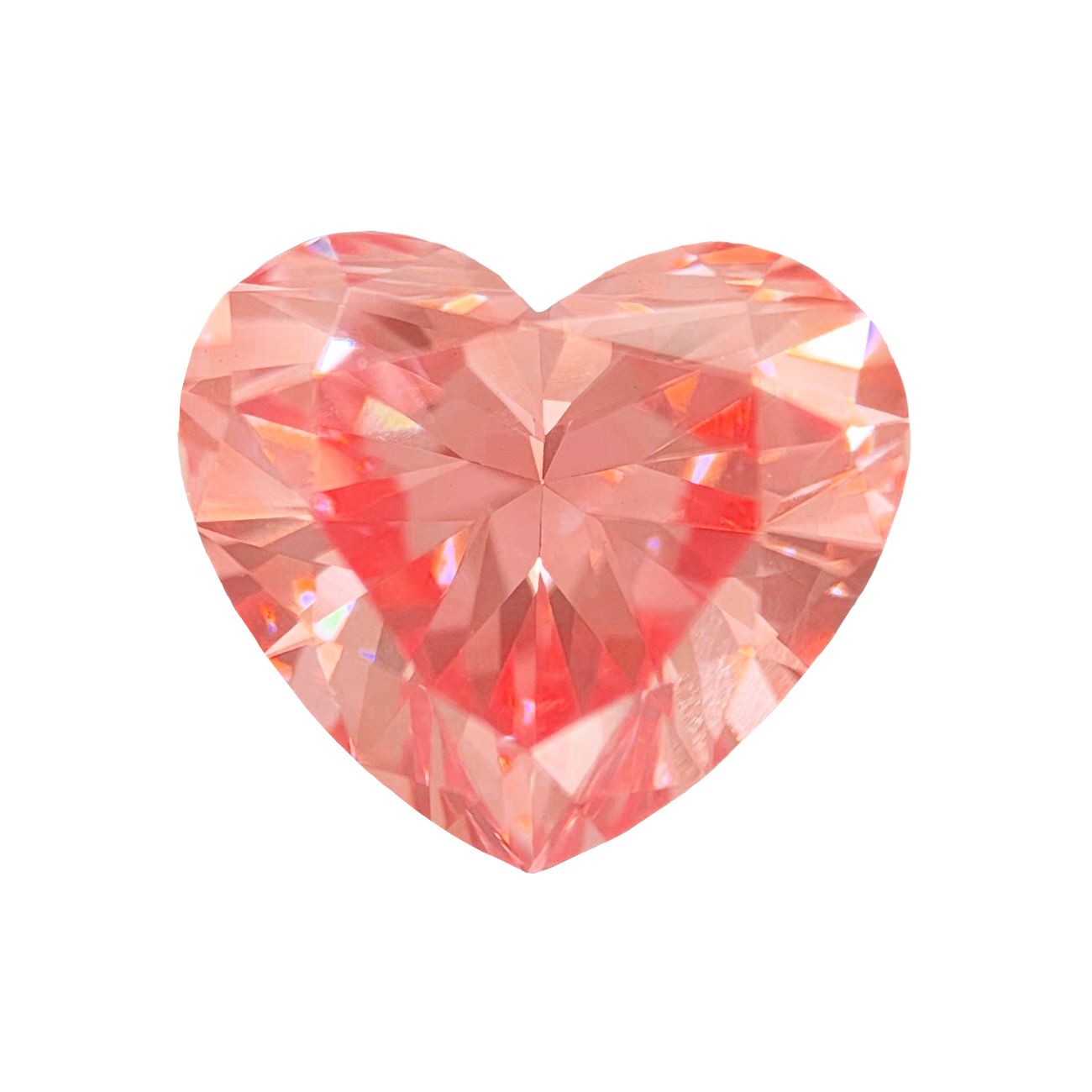 Gorgeous 1ct (.99ct) Heart Shaped Fancy Pink Lab Grown Diamond
