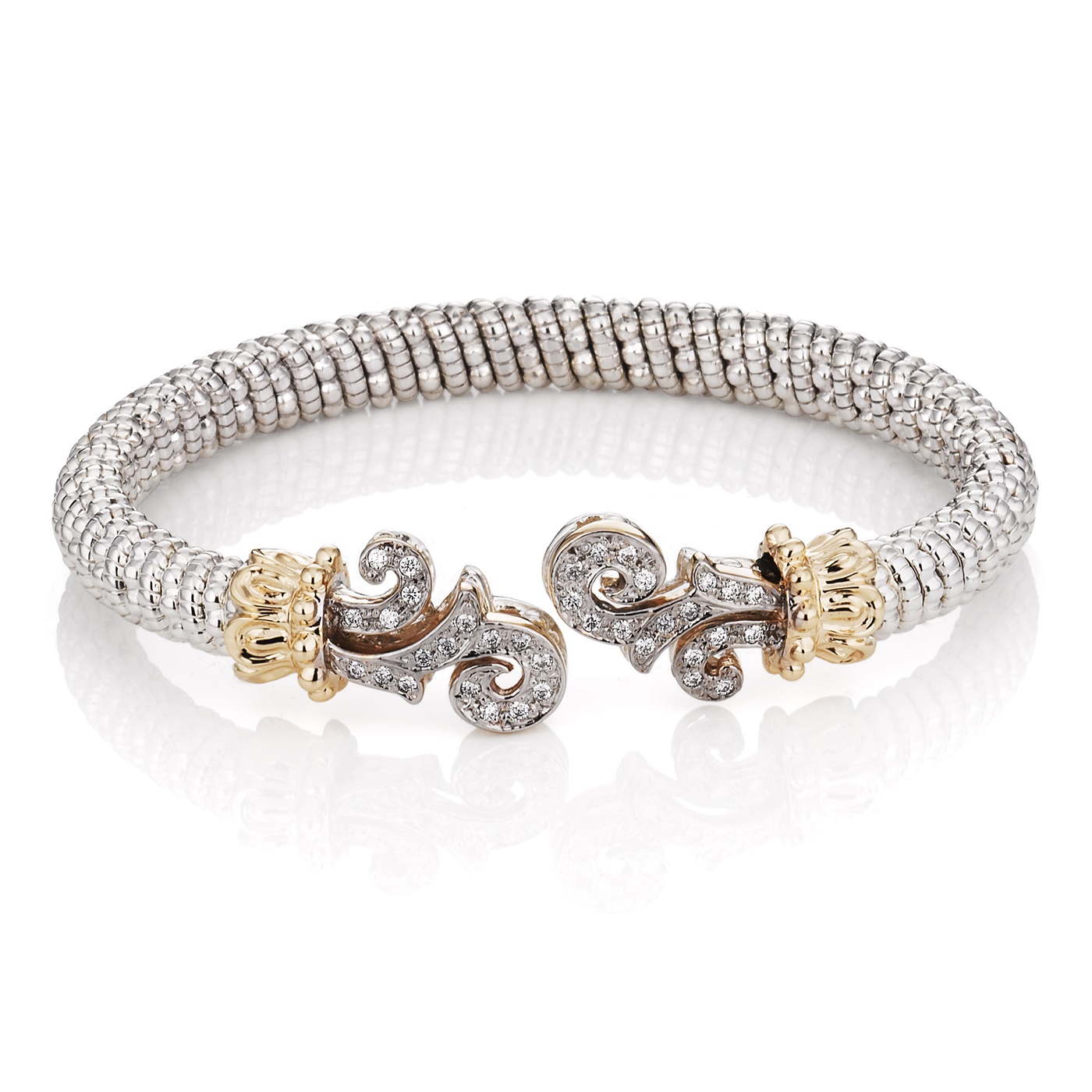 Alwand Vahan Diamond Scroll Bracelet - 21578 - Vahan