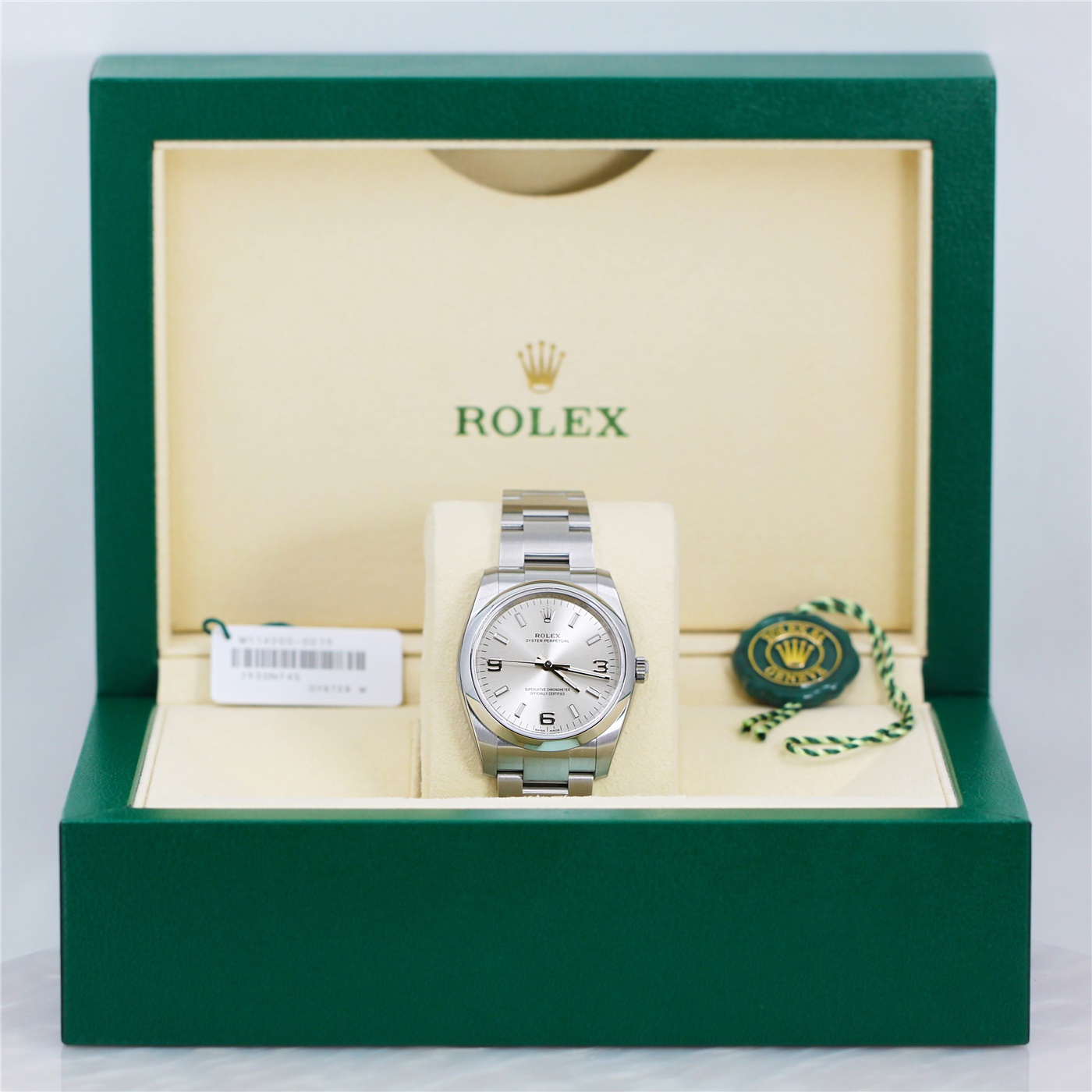 Rolex Stainless Steel Oyster Perpetual Watch, #114200, new in box