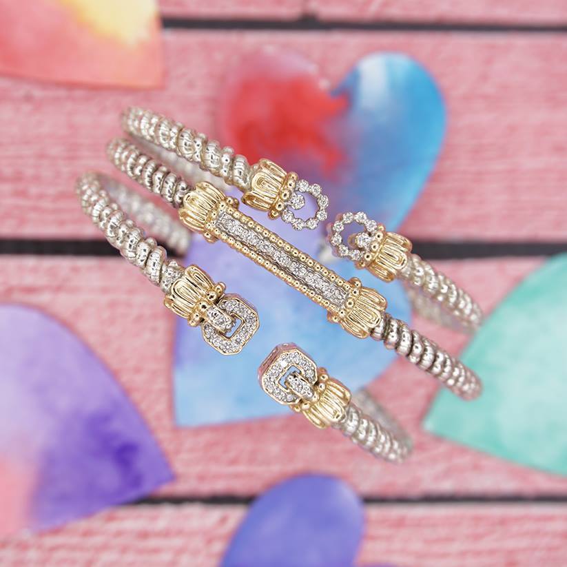 Vahan Diamond Bracelet - Style 22445 - 14k Yellow Gold & Sterling Silver